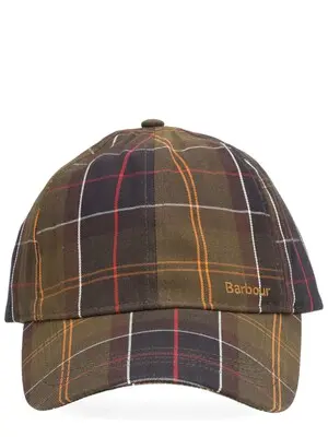 Barbour Telfield Tartan Baseball Cap - Green