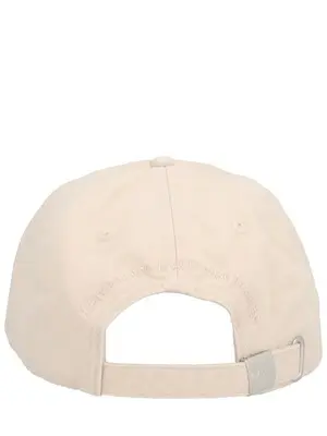 GANNI Baseball Cap With Logo - Ivory
