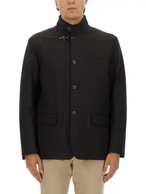 FAY Jacket With Hook Closure - Black