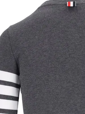 Thom Browne 4-bar Crew Neck Sweatshirt - Gray