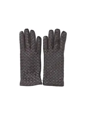 Bottega Veneta Lambskin Gloves - Brown