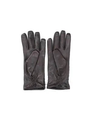 Bottega Veneta Lambskin Gloves - Brown