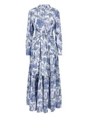 MC2 SAINT BARTH Golden Goose Maxi Shirt Dress