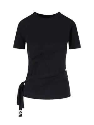 Y3 Belted T-shirt - Black