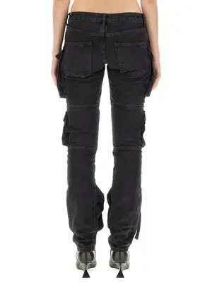 Attico Cargo Jeans - Black