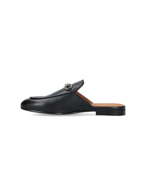 Gucci Princetown Gg Supreme Mules - Black