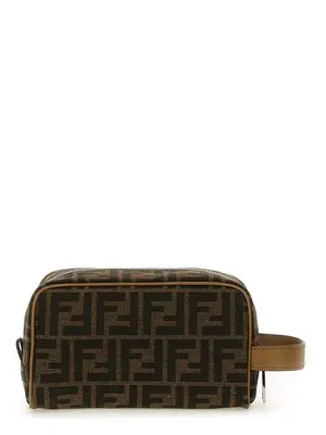 Fendi Beauty Case "ff" Jacquard - Multicolour