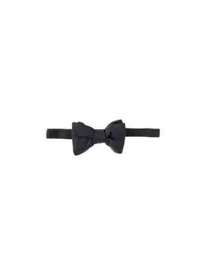 TOM FORD Silk Knotted Bow Tie - Black