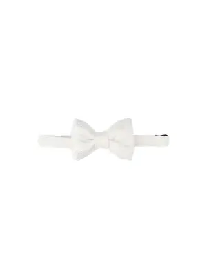 TOM FORD Silk Knotted Bow Tie - White