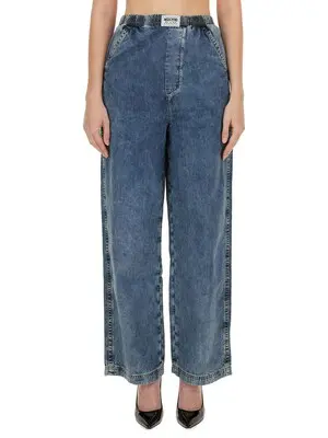 Moschino Wide Leg Jeans For Women