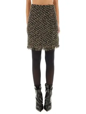 Fabiana Filippi Tweed Skirt - Brown