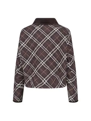 Miu Miu Checked Jacket - Brown