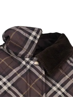 Miu Miu Checked Jacket - Brown