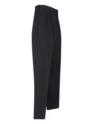 Giorgio Armani Tailored Virgin Wool Trousers - Black