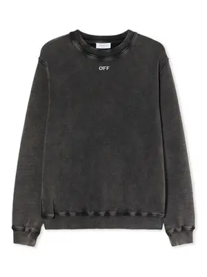 Off-white Cuffed Sweatshirts Hoodies For Women