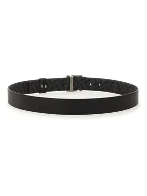 Fendi Squared Ff Belt - Black