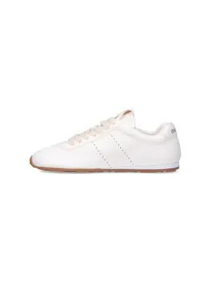 Miu Miu Lamb Nappa 'plume' Sneakers - White