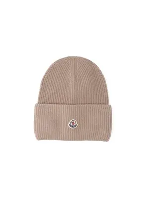 Stone Island Virgin Wool Beanie - Beige
