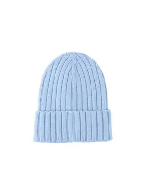 Moncler Virgin Wool Beanie - Light Blue