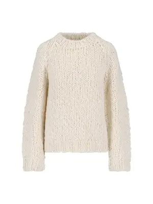 MYTHINKS Alpaca Blend Sweater - White