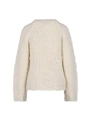 MYTHINKS Alpaca Blend Sweater - White