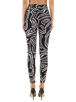 Emilio Pucci Labyrinth Print Leggings - Multicolour
