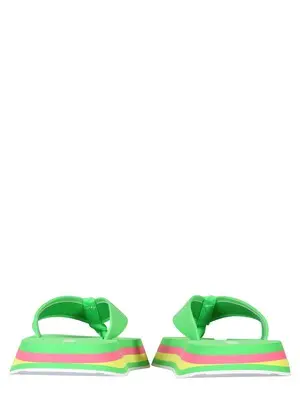 MSGM Thong Sandals - Green