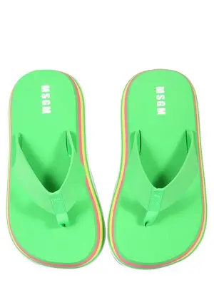 MSGM Thong Sandals - Green