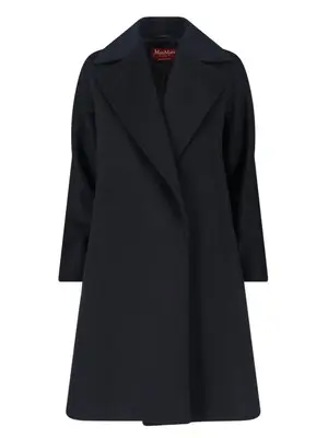 Max Mara Dravenna Virgin Wool Coat - Black