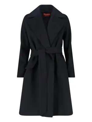 Max Mara Dravenna Virgin Wool Coat - Black