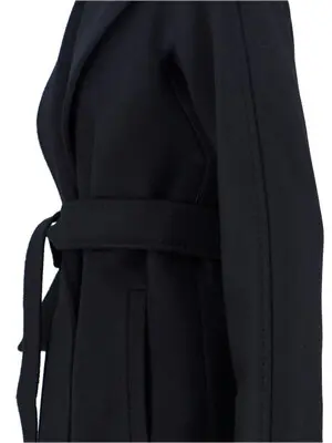 Max Mara Dravenna Virgin Wool Coat - Black