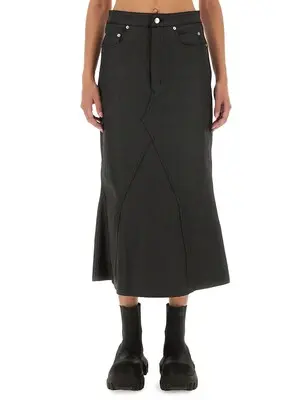 Rick Owens Button Detailed Skirts