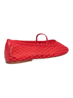 A.p.c. Swan Mesh Ballet Flats - Red