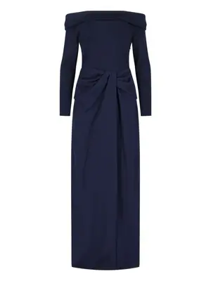 Max Mara Viscose Maxi Dress - Blue