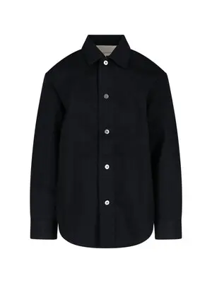 JIL SANDER Denim Shirt Jacket - Black