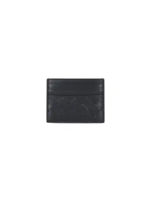 Bottega Veneta Intrecciato' Card Holder - Black
