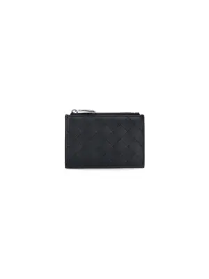 Bottega Veneta Intrecciato' Card Holder - Black