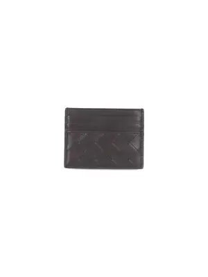 Bottega Veneta Intrecciato' Card Holder - Brown