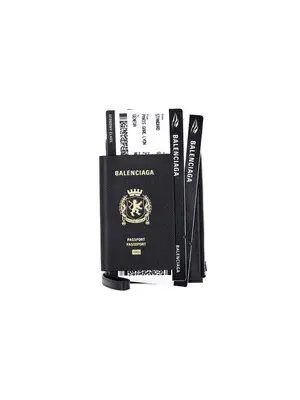 Balenciaga Passport' Smartphone Holder - Black
