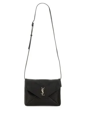 Saint Laurent Messenger Envelope Cassandra Bag - Black
