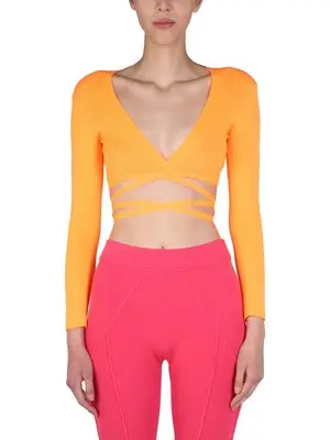 MSGM Cropped Top - Orange