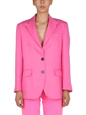 Msgm Notched Lapel Blazers For Women