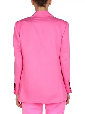 MSGM Single-breasted Jacket - Fuchsia