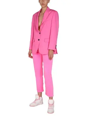 MSGM Single-breasted Jacket - Fuchsia