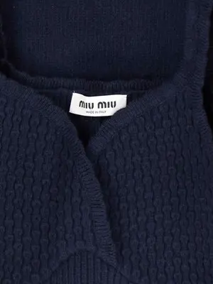 Miu Miu Virgin Wool Midi Dress