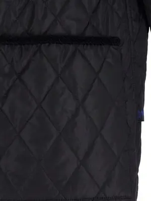 Burberry Diamond Quilted Jacket With Corduroy Collar