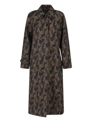 LARDINI Wool Coat With Belt - Multi