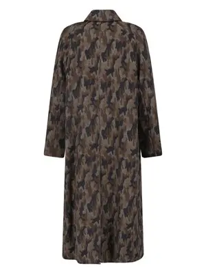 LARDINI Wool Coat With Belt - Multi