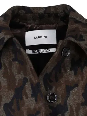 LARDINI Wool Coat With Belt - Multi