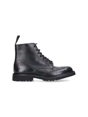 Tricker's Round Toe Boots For Men